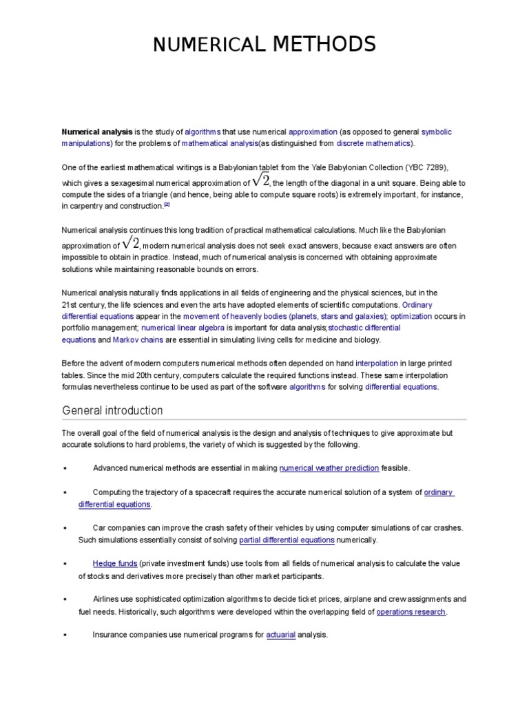 Numerical Analysis | PDF | Numerical Analysis | Computer Aided Design
