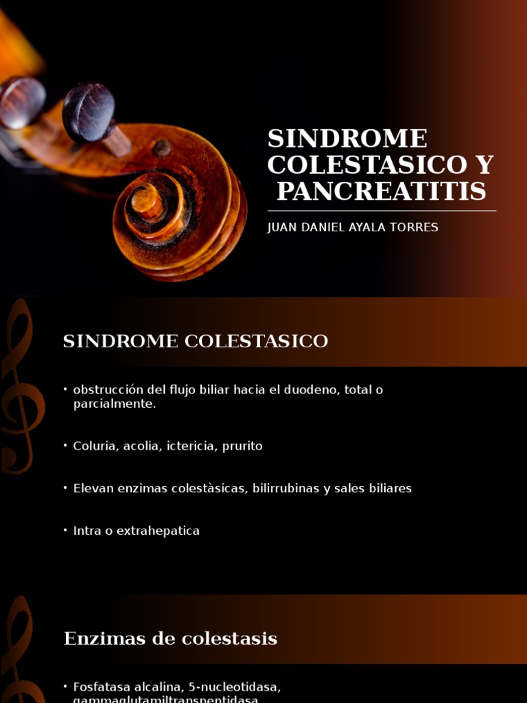 Sindrome Colestasico y Pancreatitis | PDF | Vesícula biliar | Sistema ...