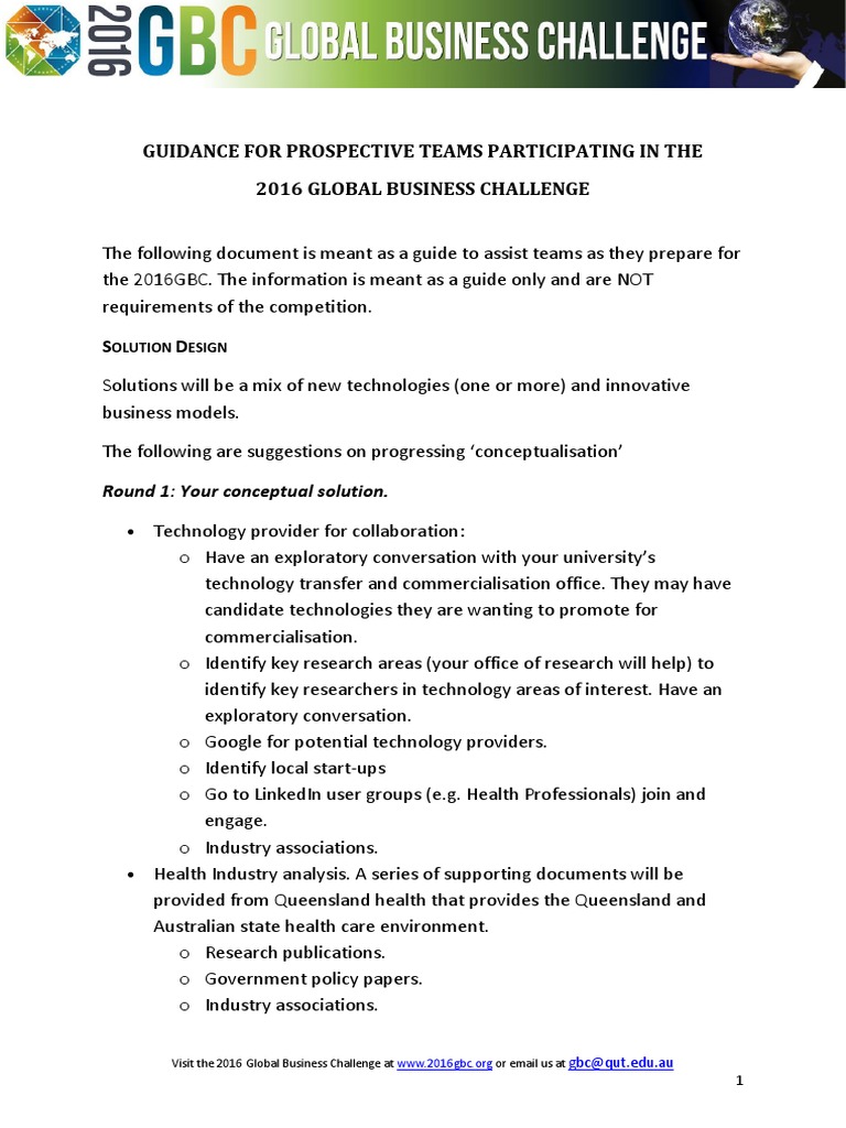 Team Guide 201GBC | PDF | Business