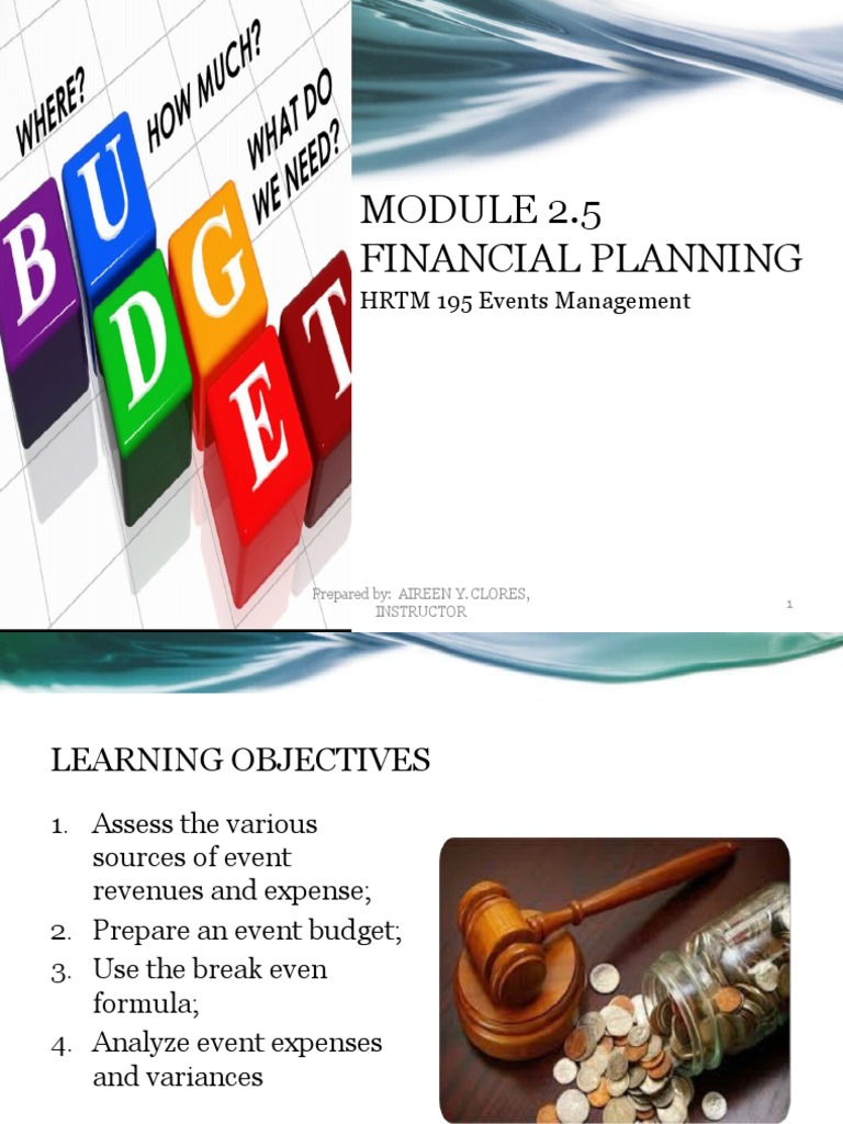 Module 2.4 Financial Planning | PDF | Gratuity | Budget