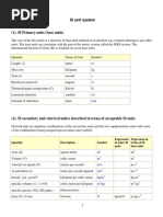 SI Unit Conversion Table | PDF