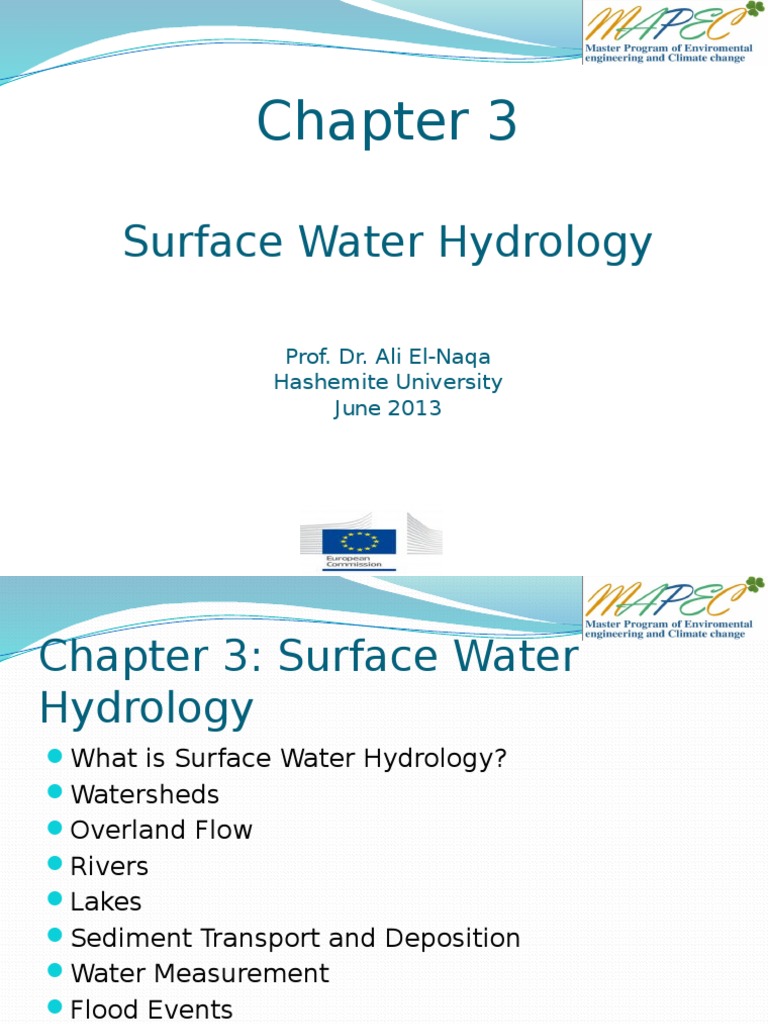 Chap 3 - Surface Water Hydrology | PDF | Drainage Basin | River