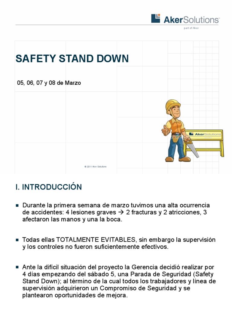 Safety Stand Down | PDF