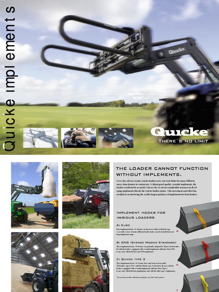 Quickie Implement Leaflet | PDF | Loader (Equipment) | Hay Quickie Implement Leaflet | PDF | Loader (Equipment) | Hay