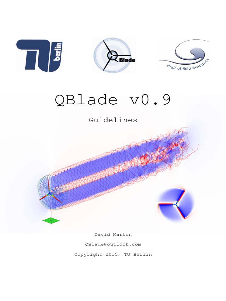 QBlade Guidelines v09 | PDF | Vortices | Wind Turbine