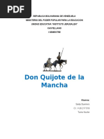 Análisis Literario de Don Quijote de La Mancha | PDF | Don Quijote ...