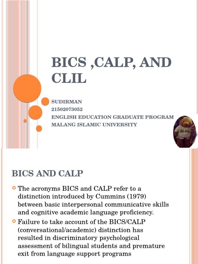 Bics and Calp, Cill | Multilingualism | Education Theory | Free 30-day ...