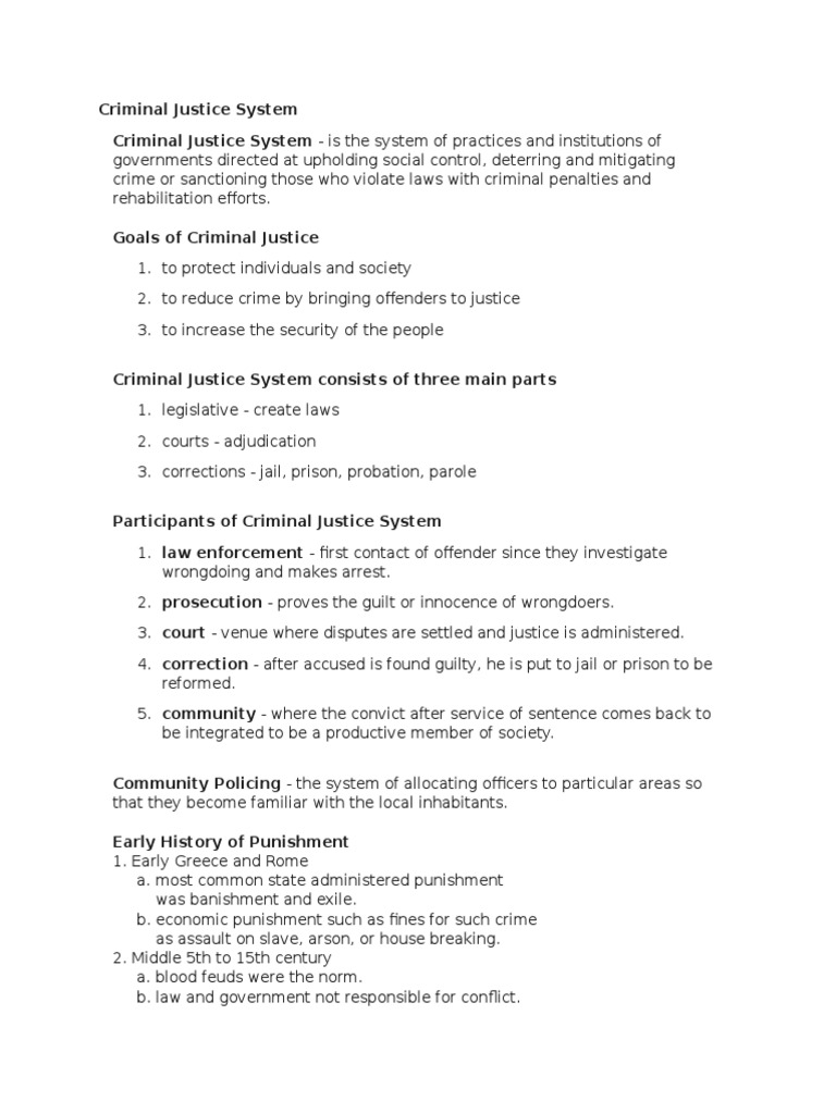 Criminal Justice System | PDF | Criminal Justice | Crime & Violence