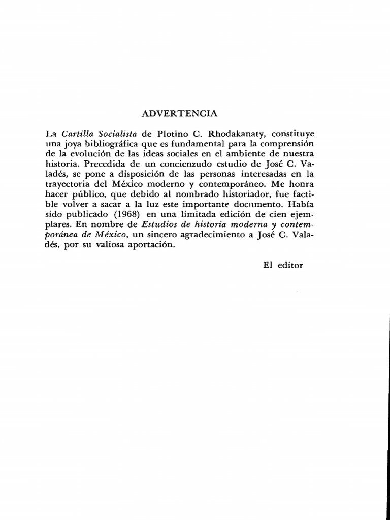 Cartilla Socialista de Plotino Rhodakanaty | PDF | Karl Marx | México