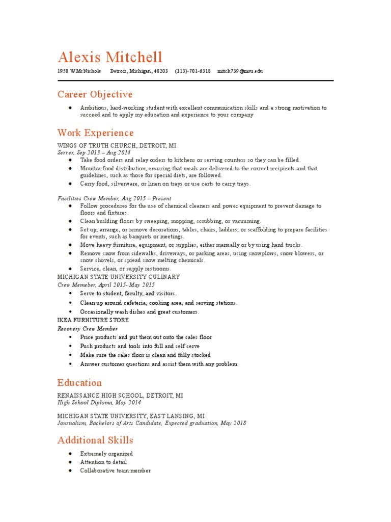 Running Resume | PDF