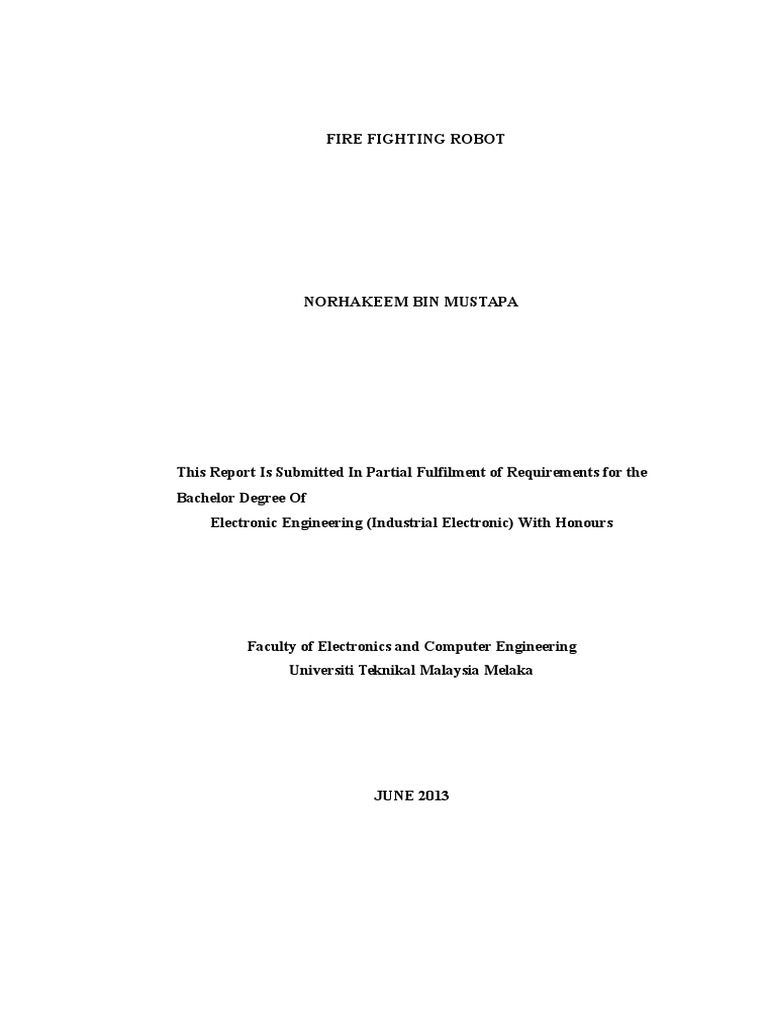 Fire Fighting Robot | PDF | Firefighter | Pic Microcontroller