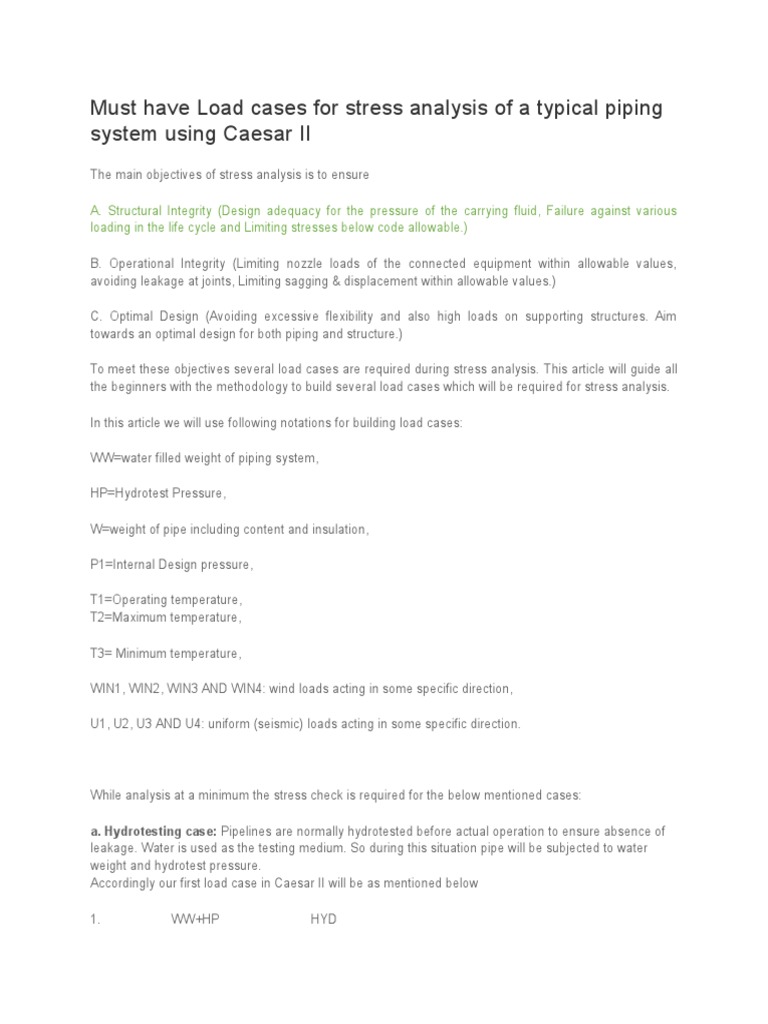 Load Cases | PDF | Structural Steel | Structural Load