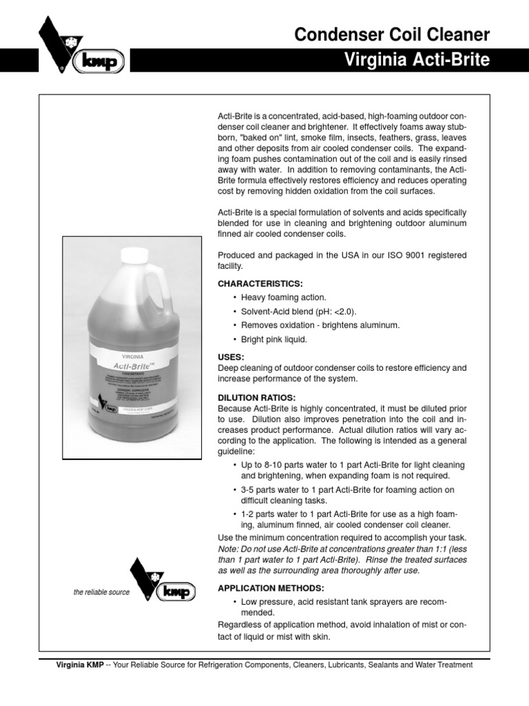 Acti Brite | PDF | Foam | Heat Exchanger