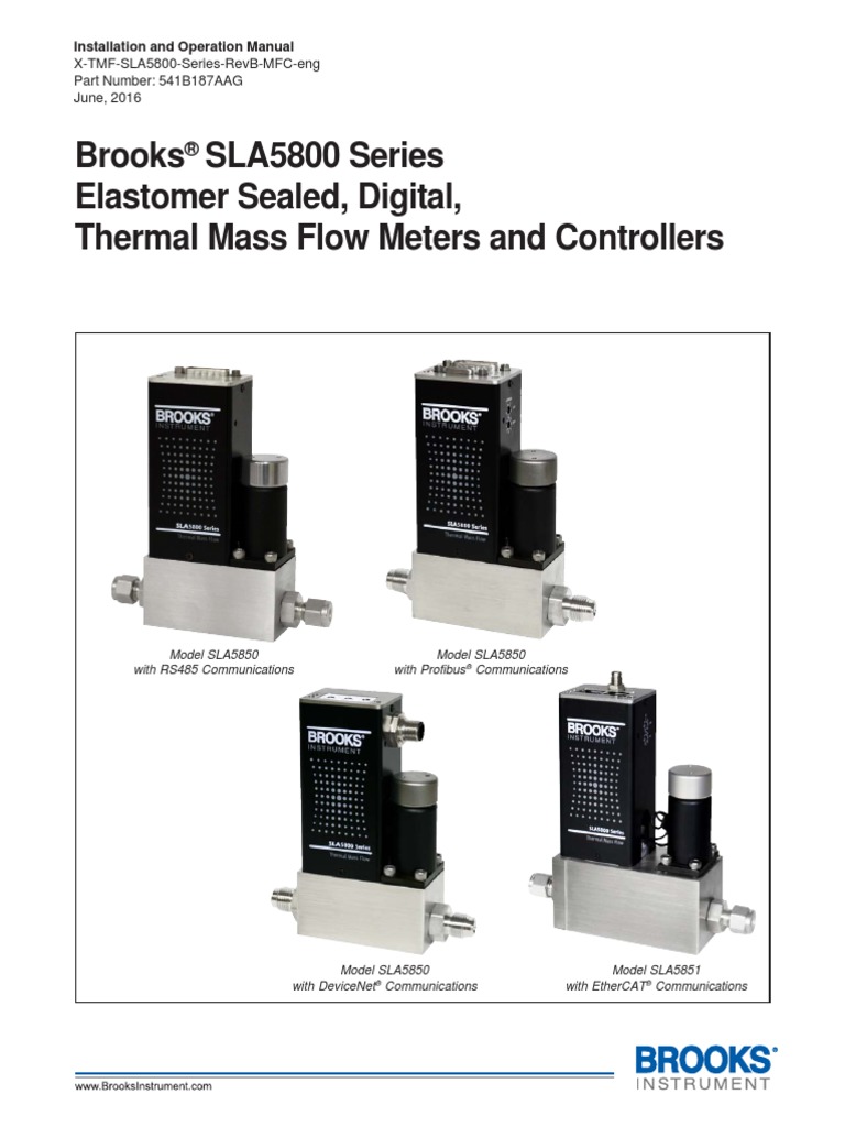 Mass Flow Controller Installation Manual | PDF | Electrostatic ...
