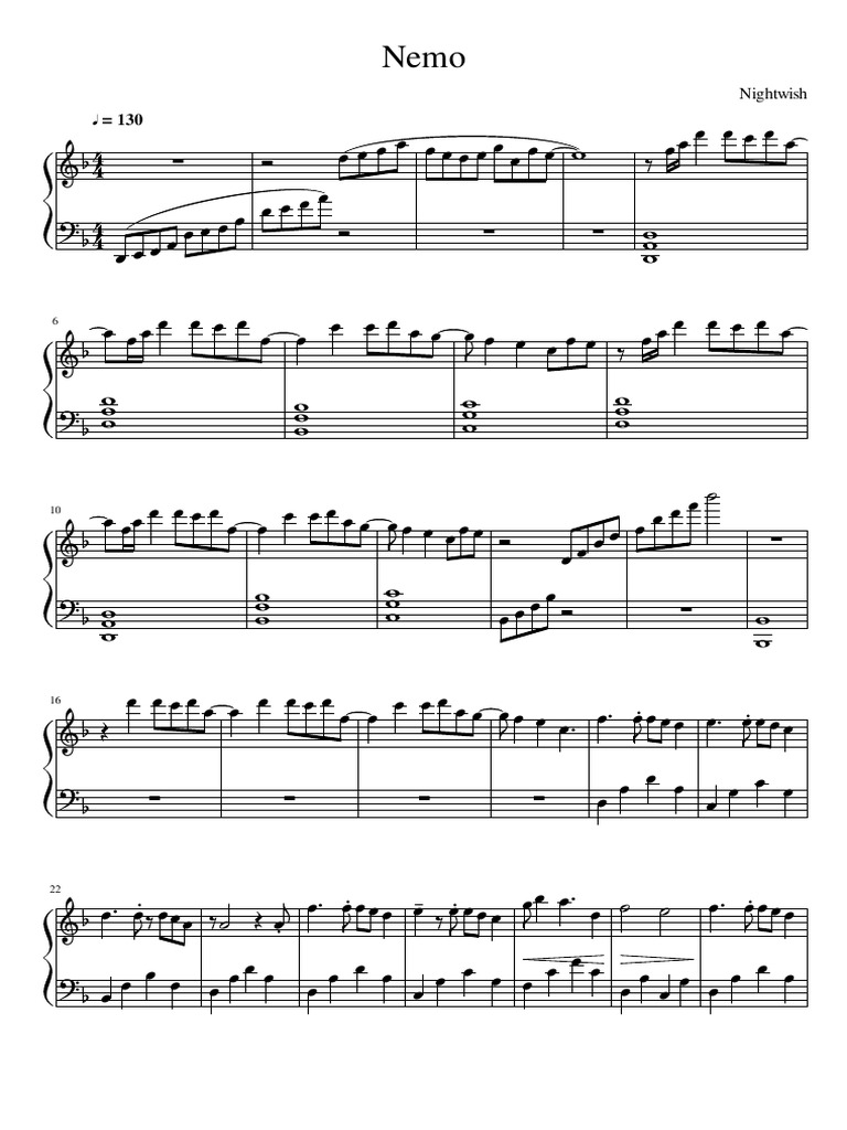 Nightwish - Nemo (piano short version)