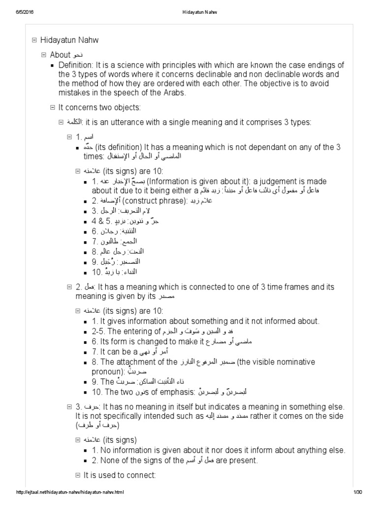 Hidayatun Nahw PDF | PDF | Grammatical Number | Grammatical Gender