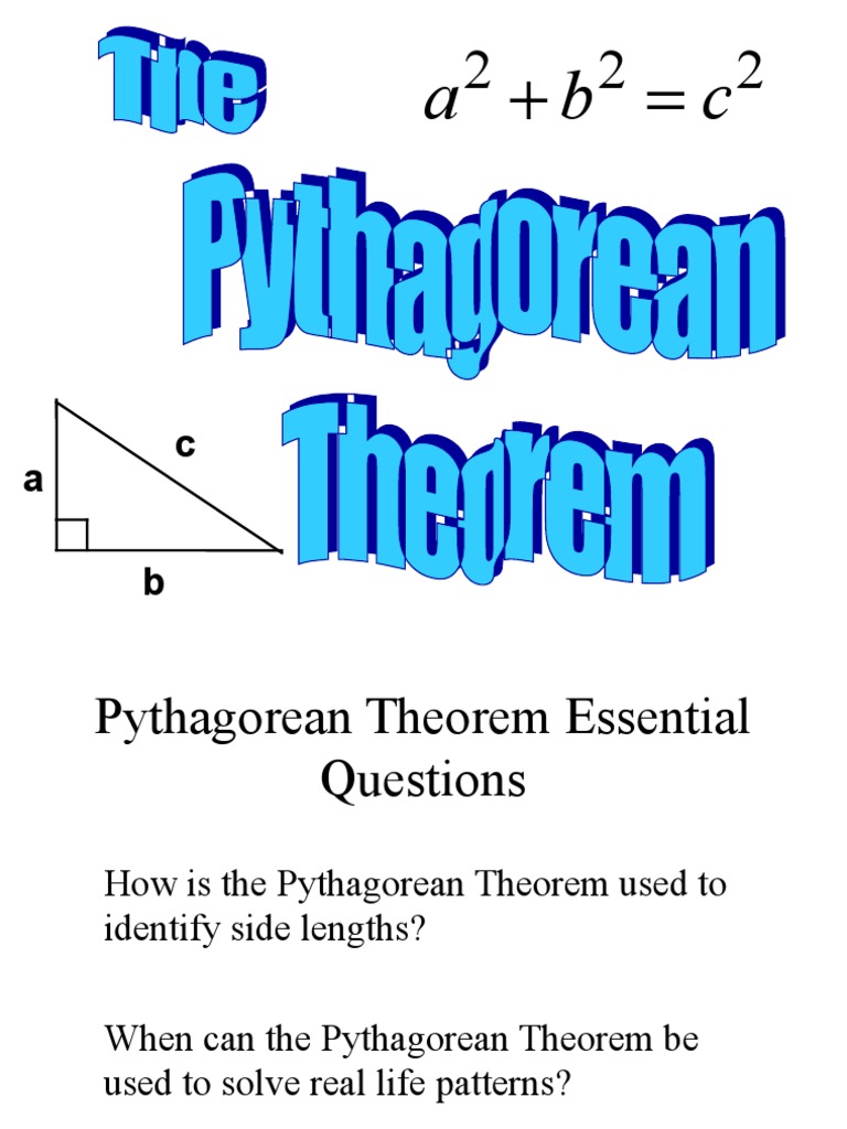 Pythagorean Theorem Instructional PowerPoint | PDF | Euclidean Plane Geometry | Elementary ...