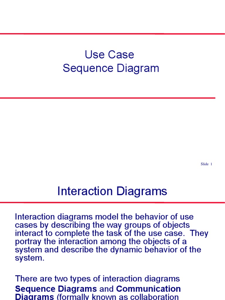 Sequence Diagram | PDF | Use Case | Software Engineering