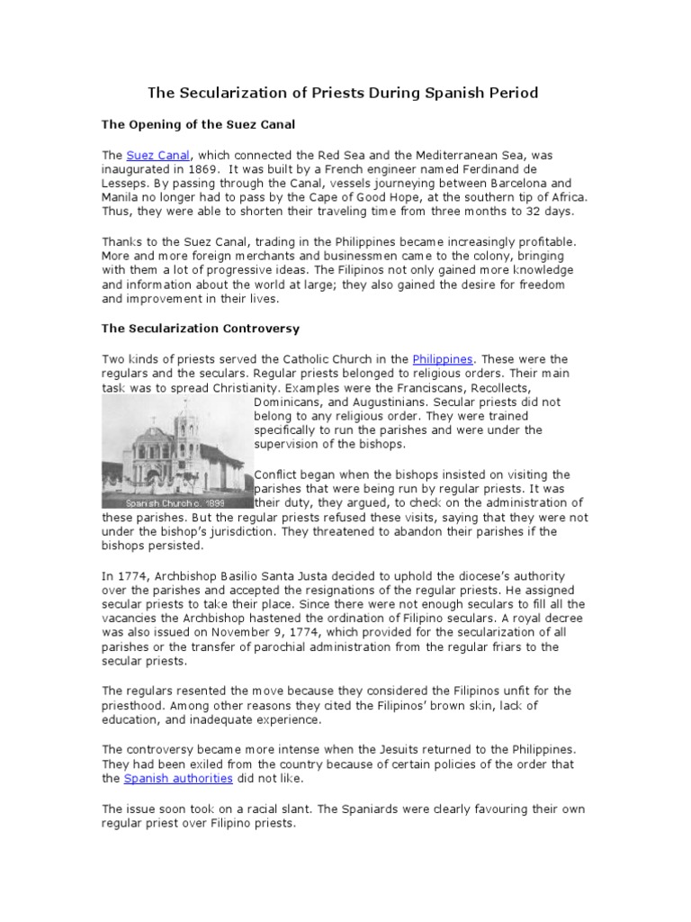 19th Century Philippines Secularization Movement | PDF | Philippines | Priest