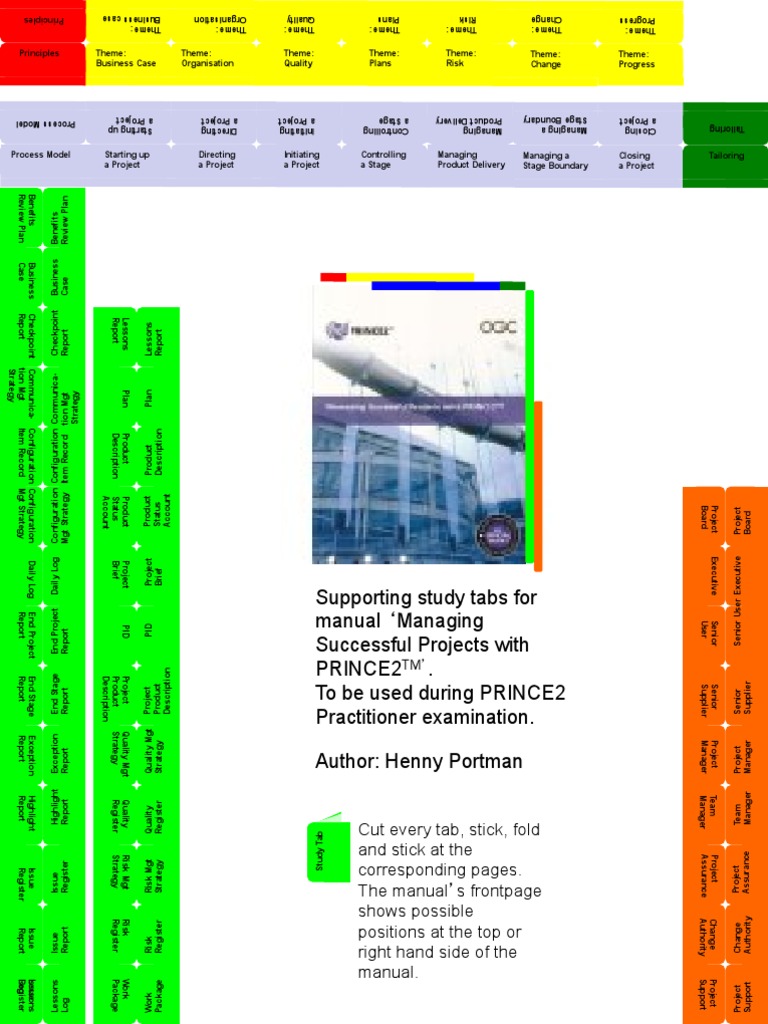 Prince2 Manual Tabs A4 Black | PDF | Business