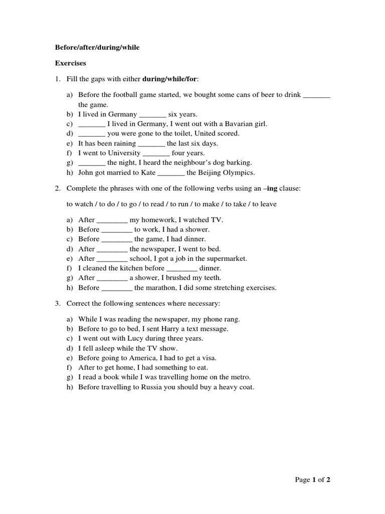 88 - Before, After, During, While PDF | PDF | Morphology | Linguistic Morphology