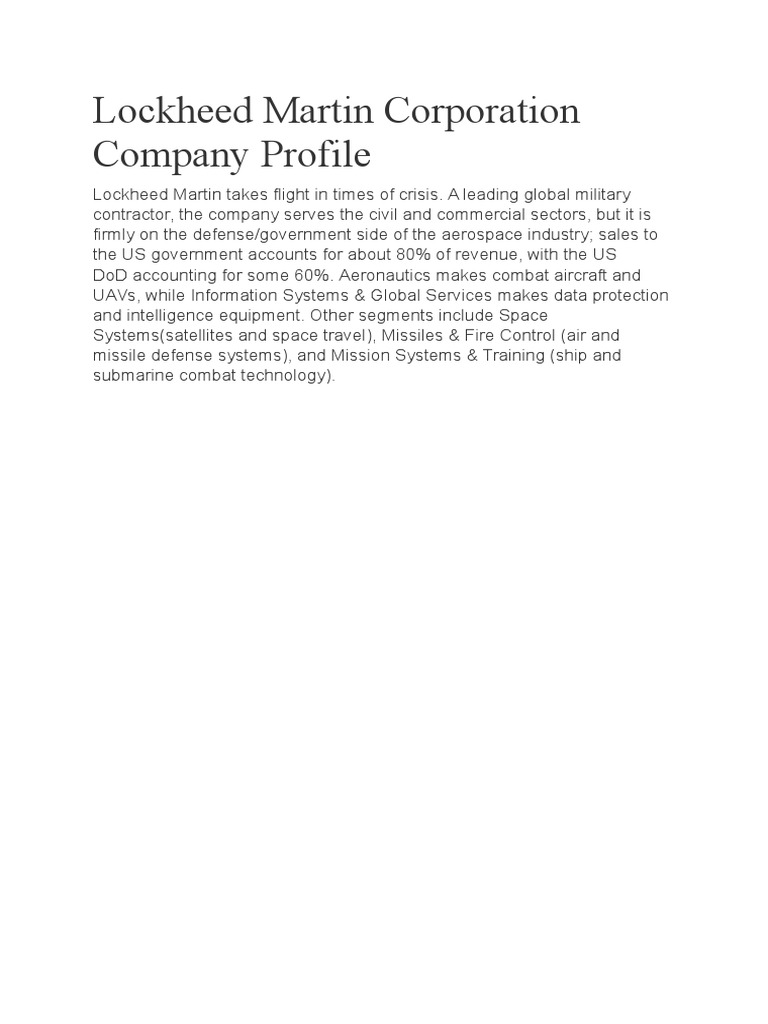Lockheed Martin | PDF