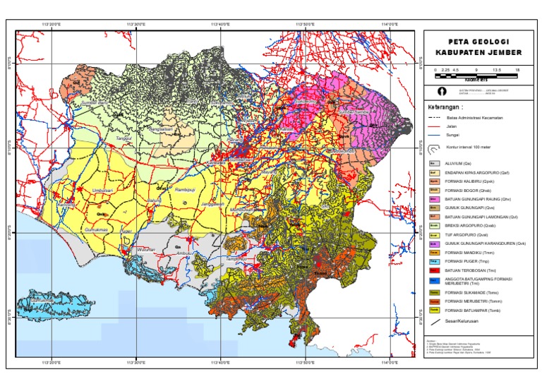 Peta Geologi Jember | PDF | Science & Mathematics