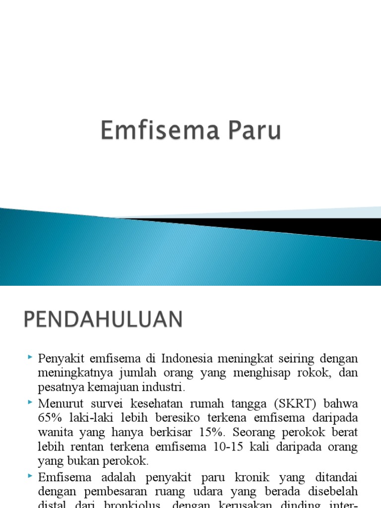 Emfisema Paru Radiologi | PDF