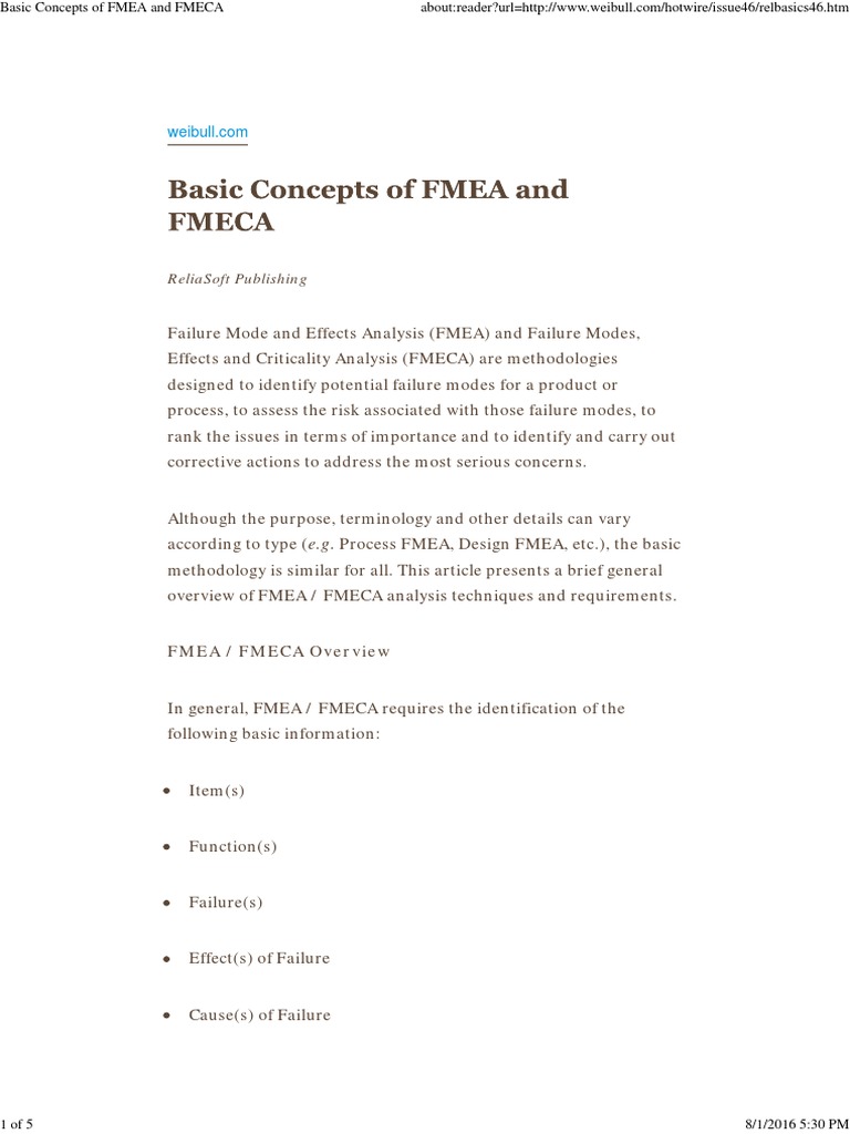 FMEA/FMECA Guide for Engineers | PDF | Systems Engineering | Engineering