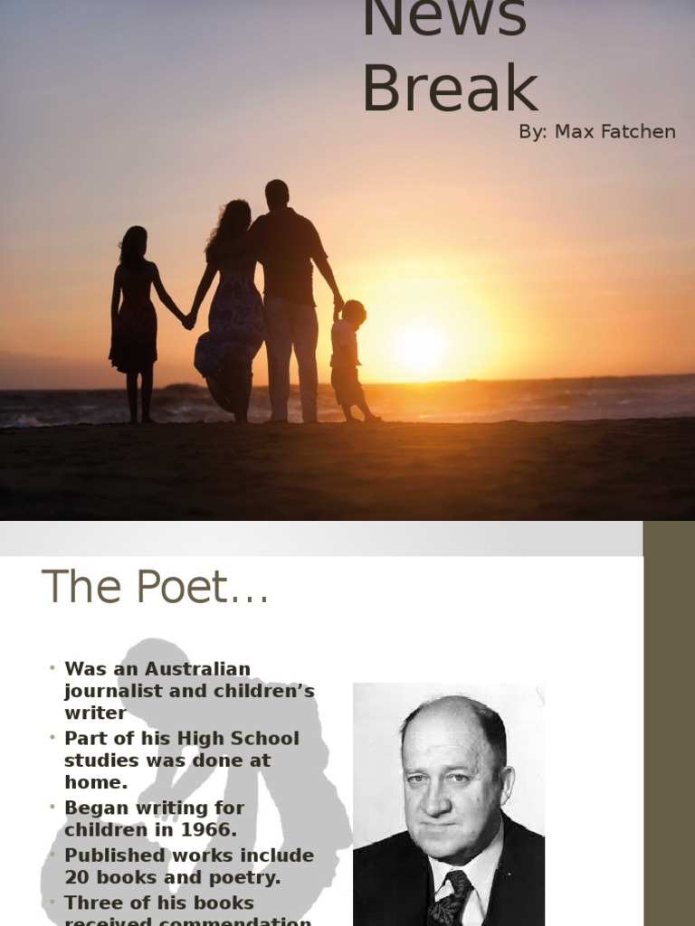 Max Fatchen's News Break Poem Analyzed | PDF | Poetry