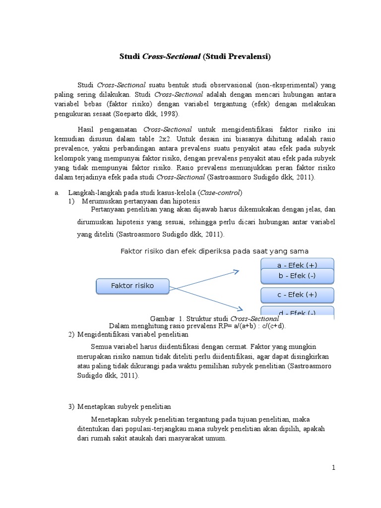Panduan Studi Cross-Sectional | PDF | Pengembangan Diri | Kesehatan Holistik