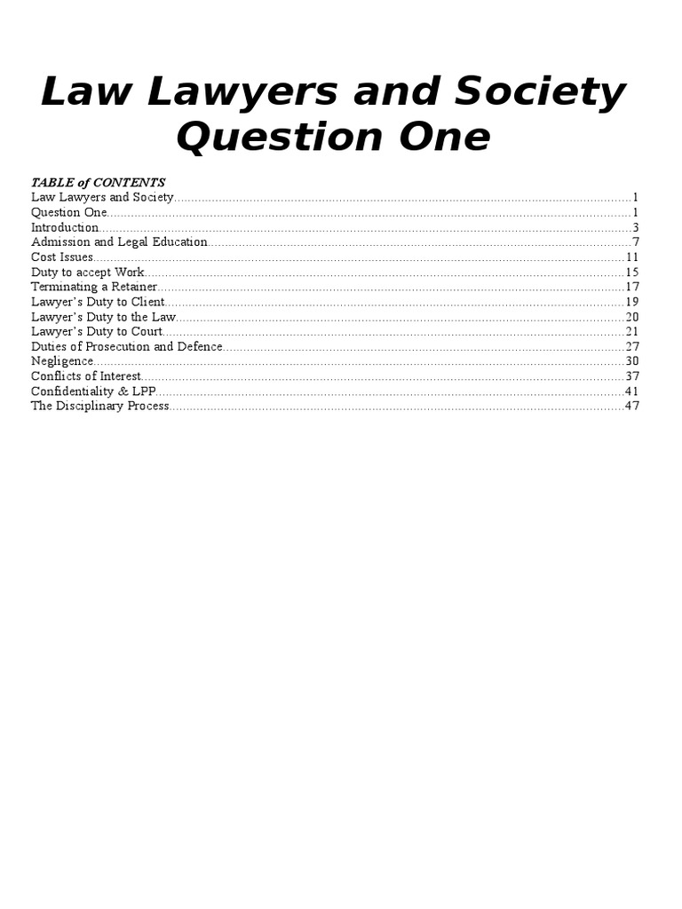 Law Lawyers and Society Q 1 Final Notes | PDF | Costs In English Law ...