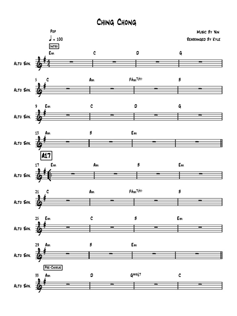 Ching Chong - 1 - Full Score | PDF