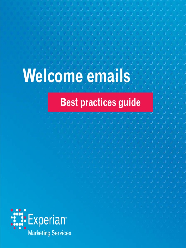 Welcome Best Practices Guide | PDF