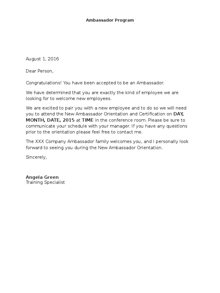 Disposition - Acceptance Letter | PDF