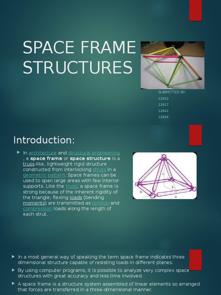 Space Frame | PDF | Framing (Construction) | Engineering