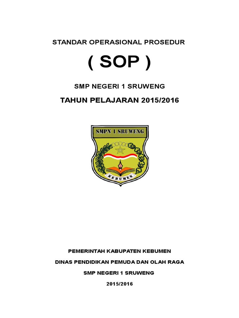 Sop SMP 2015-2016 | PDF | Karier & Perkembangan | Bisnis