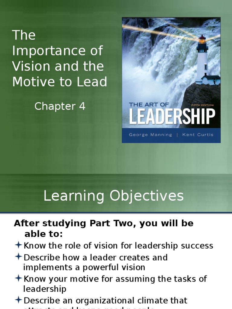 The Importance of Vision and The Motive To Lead | PDF | Swot Analysis ...