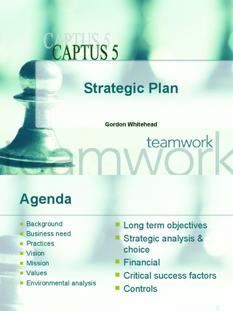 Sample Strategic Plan Presentation - Including Strategic Analysis ...