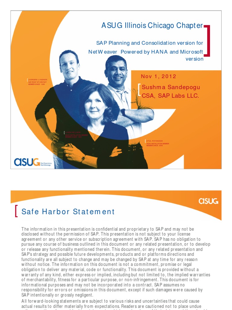 SAP Planning and Consolidation v10 On Netweaver Powered by HANA and MS ...