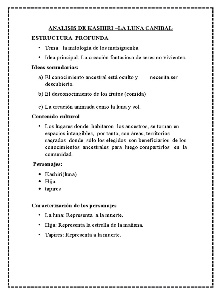 Analisis de Kashiri | PDF | Ciencias sociales | Religión y espiritualidad