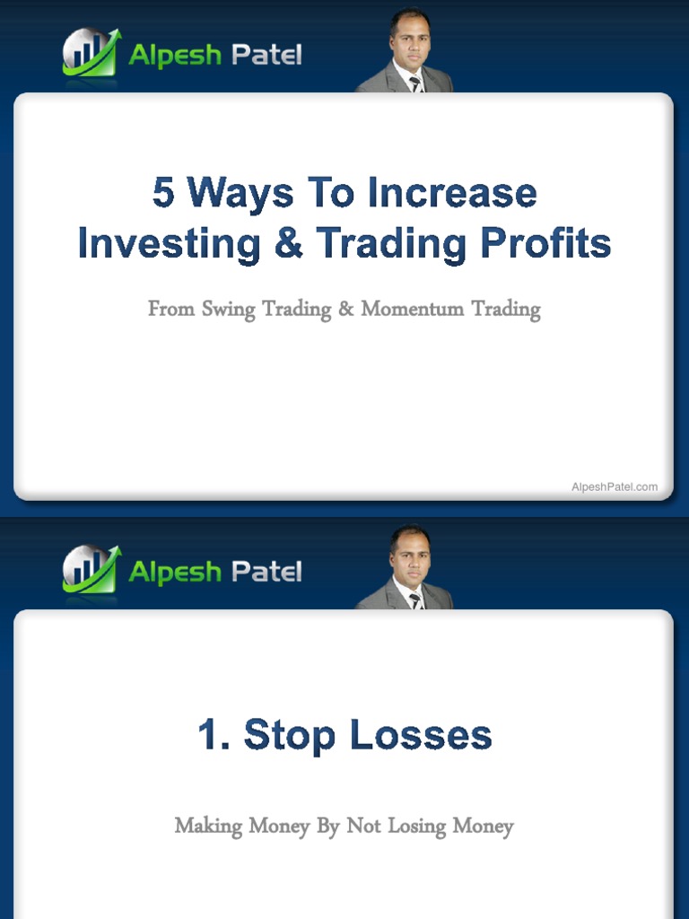 Boost Trading Profits with Stop Losses | PDF | Financial Economics ...