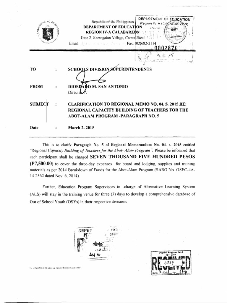 Abot Alam Program | PDF | Philippines | Teaching And Learning