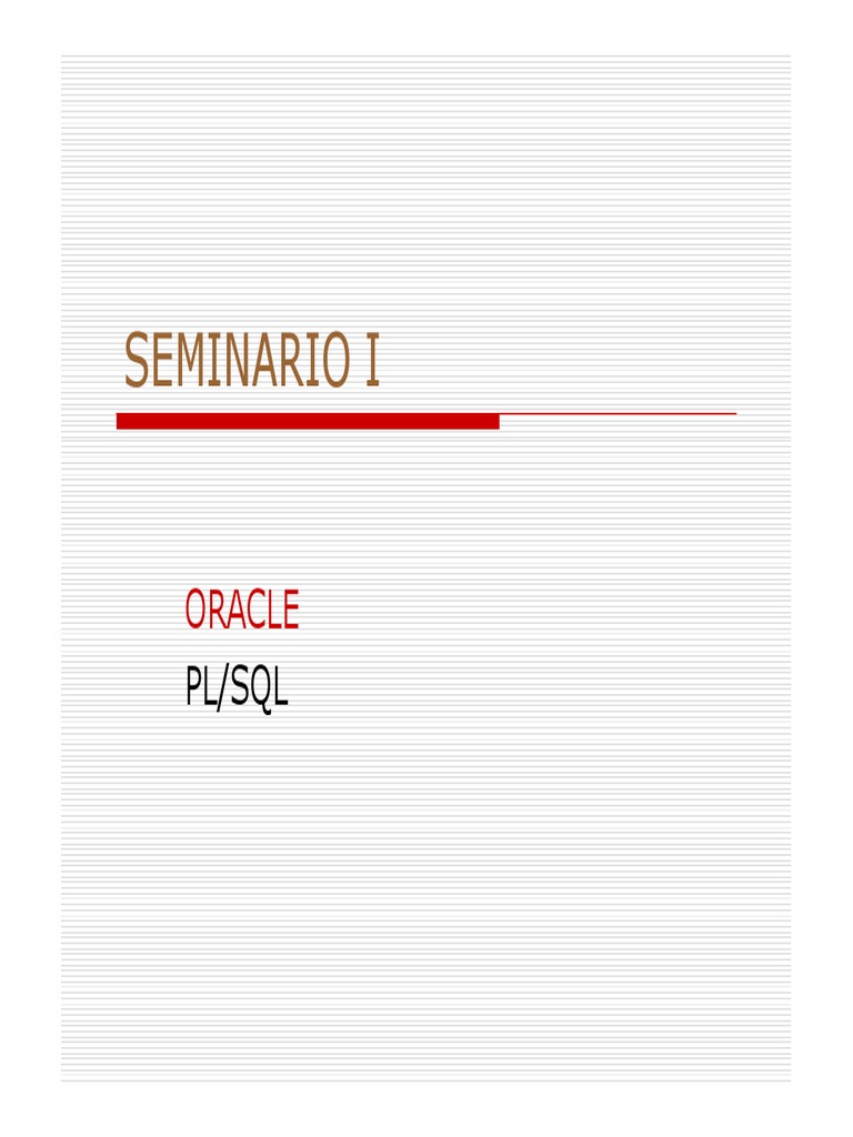 Oracle PLSQL | PDF | SQL | Oracle Corporation