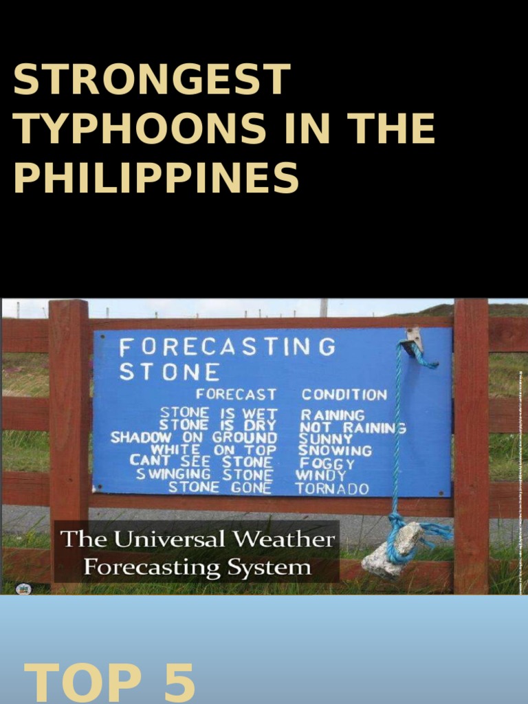 Strongest Typhoons in The Philippines | PDF