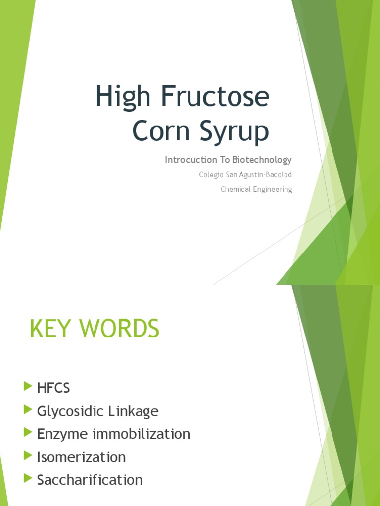 How HFCS Is Made Through Enzyme Immobilization | PDF | Fructose | Glucose