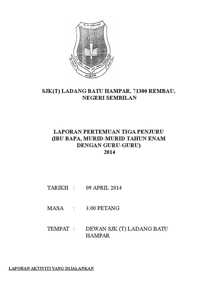 Laporan 3 Penjuru | PDF