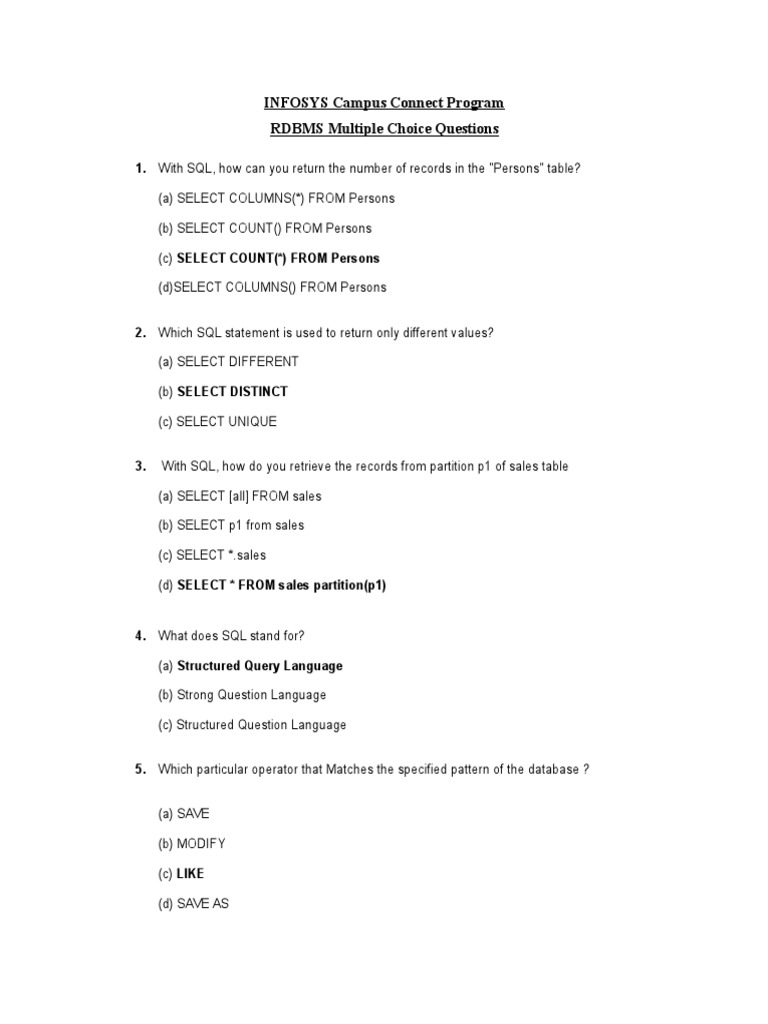 Rdbms Question Bank | Download Free PDF | Sql | Pl/Sql