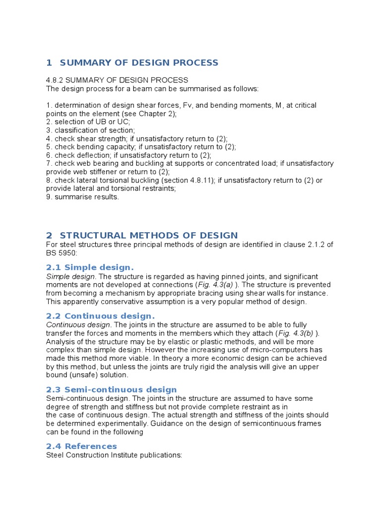 Beam - Design Process | PDF | Buckling | Beam (Structure)
