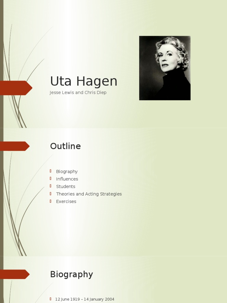 Uta Hagen: A Challenge for the Actor | PDF